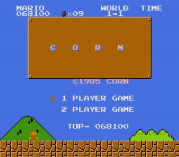 Hack Name: Super Mario CORN